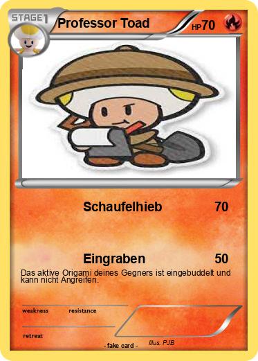 Pokémon Professor Toad - Schaufelhieb - My Pokemon Card