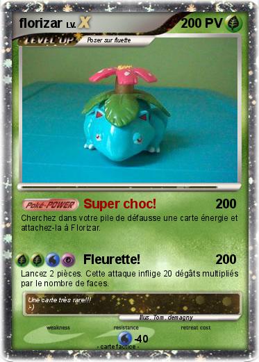 Pokémon florizar 16 16 - Super choc! - Ma carte Pokémon
