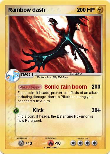 Pokémon Rainbow dash 876 876 - Sonic rain boom - My Pokemon Card