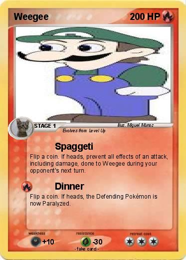 Pokémon Weegee 1004 1004 - Spaggeti - My Pokemon Card