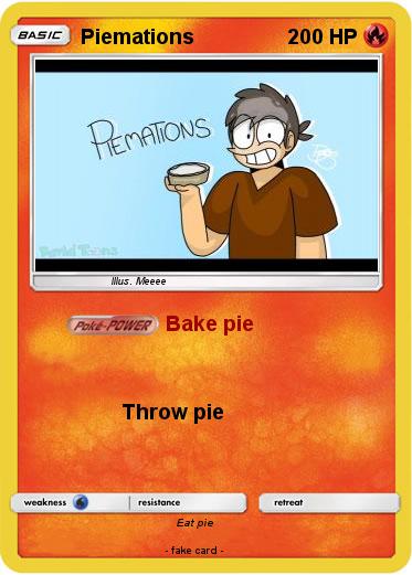 Pokémon Piemations 1 1 - Bake pie - My Pokemon Card