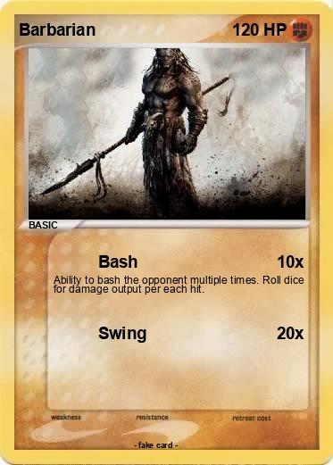 Pokémon Barbarian 301 301 - Bash - My Pokemon Card