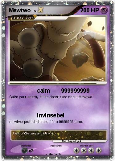 Pokémon Mewtwo 1963 1963 - calm 999999999 - My Pokemon Card