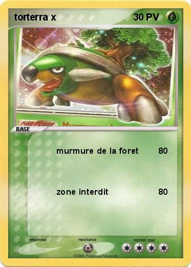 Pokémon torterra x 27 27 - murmure de la foret - Ma carte Pokémon