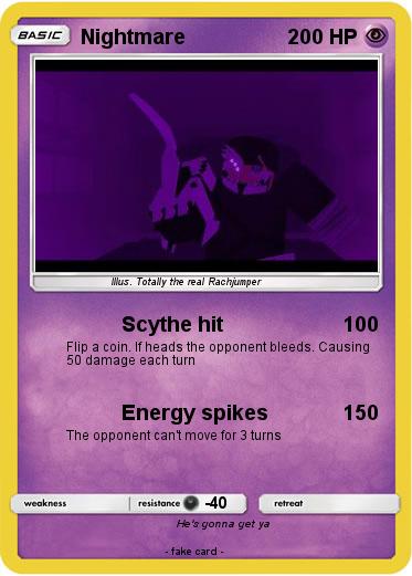 Pokémon Nightmare 2079 2079 - Scythe hit - My Pokemon Card