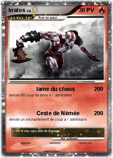 Pokémon kratos 601 601 - lame du chaos - Ma carte Pokémon