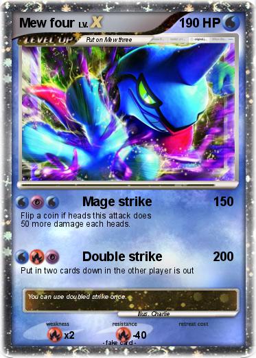 Pokémon Mew four 19 19 - Mage strike - My Pokemon Card