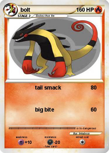 Pokémon bolt 316 316 - tail smack - My Pokemon Card