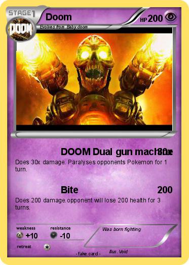 Pokémon Doom 533 533 - DOOM Dual gun machine - My Pokemon Card