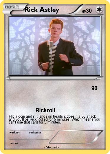 Pokémon Rick Astley 776 776 - Rickroll - My Pokemon Card