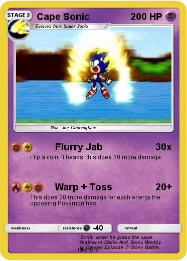 Pokémon Cape Sonic - Flurry Jab - My Pokemon Card
