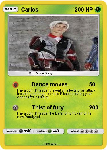 Pokémon Carlos 315 315 - Dance moves - My Pokemon Card