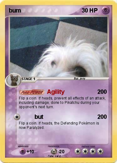 Pokémon bum 87 87 - Agility - My Pokemon Card