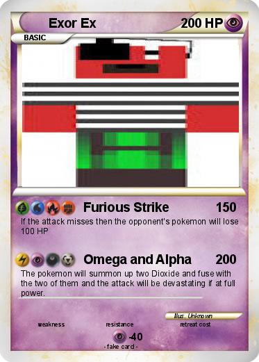 Pokémon Exor Ex - Furious Strike - My Pokemon Card