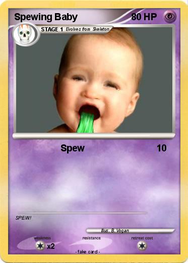 Pokémon Spewing Baby - Spew - My Pokemon Card