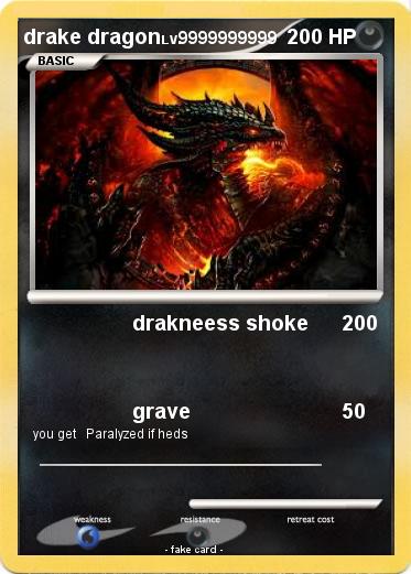 Pokémon drake dragon - drakneess shoke - My Pokemon Card
