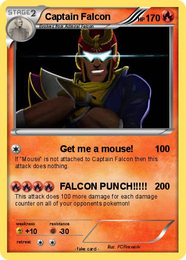 Pokémon Captain Falcon 386 386 - Get me a mouse! - My Pokemon Card