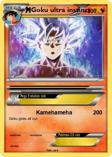 Pokémon Goku ultra instinct 100 100 - Kamehameha - My Pokemon Card