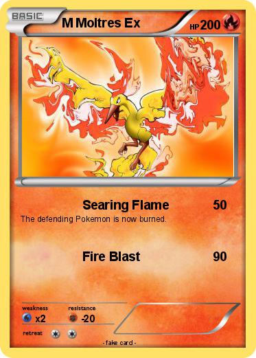 Pokémon M Moltres Ex - Searing Flame - My Pokemon Card