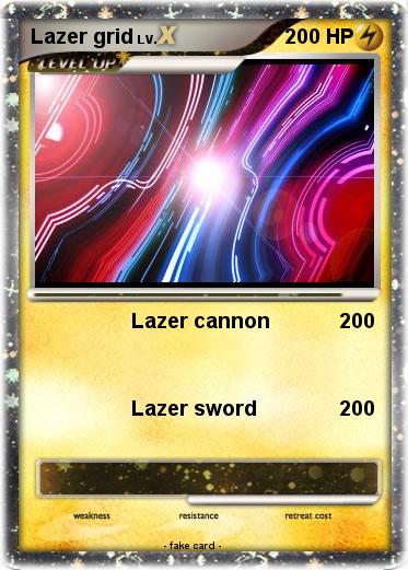 Pokémon Lazer grid 1 1 - Lazer cannon - My Pokemon Card