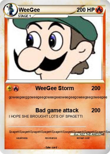 Pokémon WeeGee 1407 1407 - WeeGee Storm - My Pokemon Card