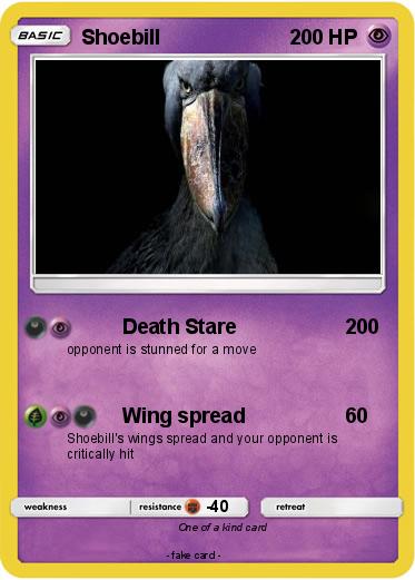 Pokémon Shoebill 3 3 - Death Stare - My Pokemon Card