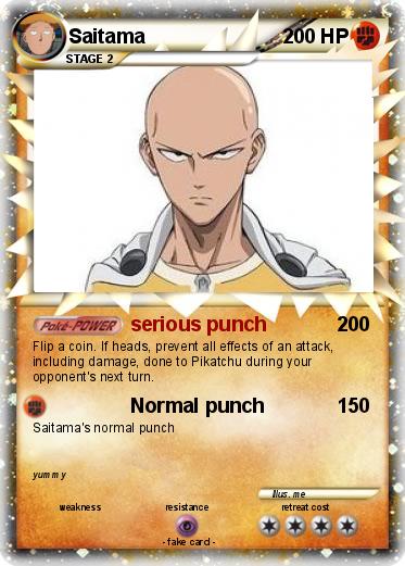 Pokémon Saitama 232 232 - serious punch - My Pokemon Card