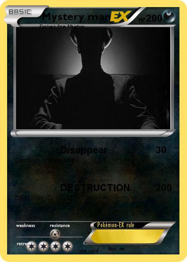 Pokémon Mystery man 18 18 - Disappear - My Pokemon Card