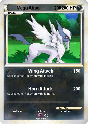Pokémon Mega Absol 200 200 - Wing Attack - My Pokemon Card