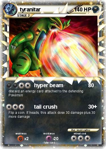 Pokémon tyranitar 365 365 - hyper beam - My Pokemon Card