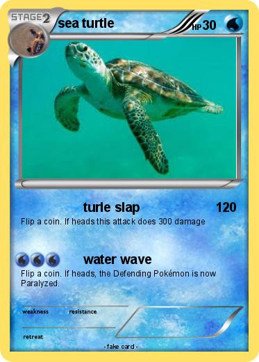Pokémon sea turtle 75 75 - turle slap - My Pokemon Card