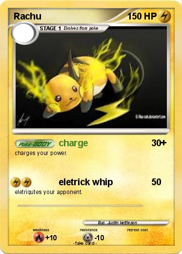 Pokémon Rachu 24 24 - charge - My Pokemon Card