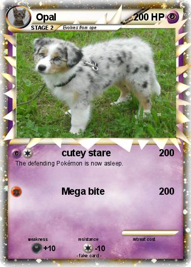 Pokémon Opal 13 13 - cutey stare - My Pokemon Card