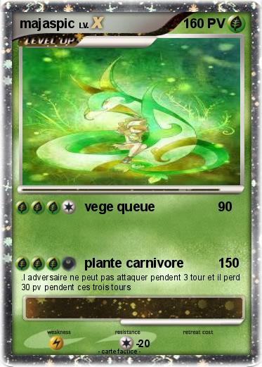 Pokémon majaspic 110 110 - vege queue - Ma carte Pokémon