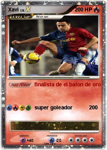 Pokémon Xavi 24 24 - finalista de el balon de oro - My Pokemon Card