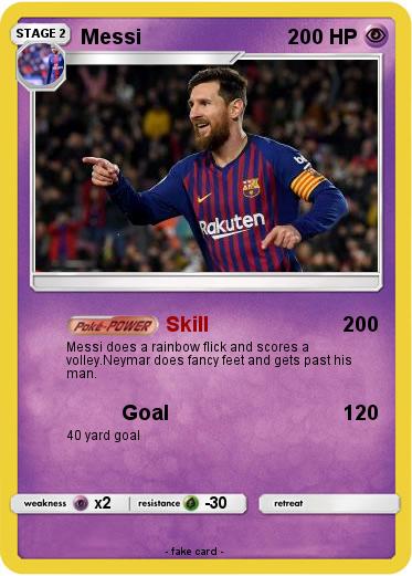 Pokémon Messi 1904 1904 - Skill - My Pokemon Card