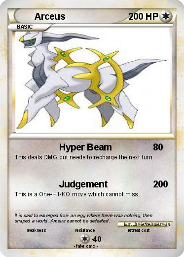 Pokémon Arceus 9442 9442 - Hyper Beam - My Pokemon Card