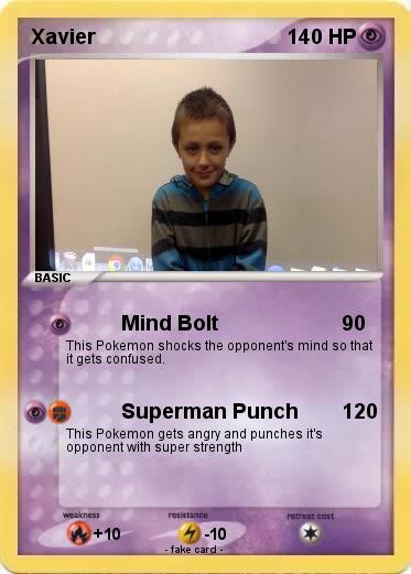 Pokémon Xavier 456 456 - Mind Bolt - My Pokemon Card