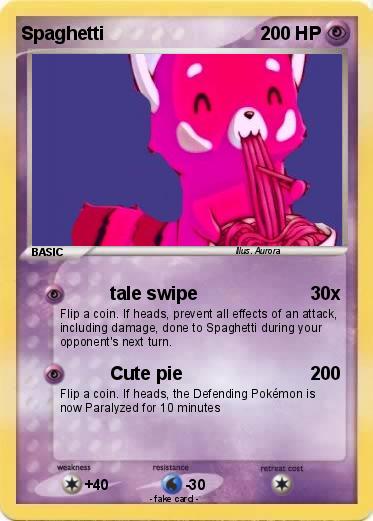 Pokémon Spaghetti 92 92 - tale swipe - My Pokemon Card