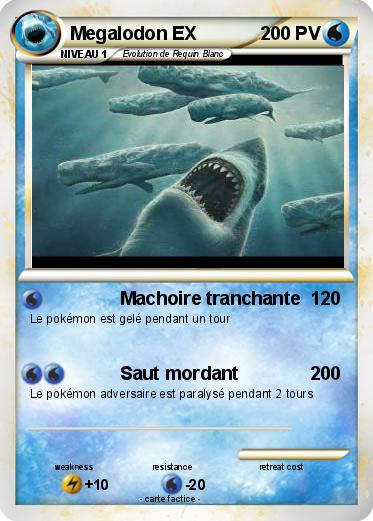 Pokémon Megalodon EX 2 2 - Machoire tranchante - Ma carte Pokémon
