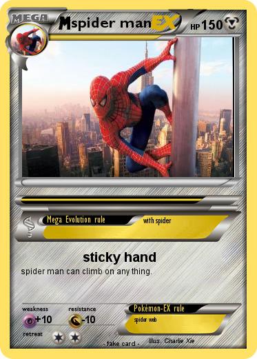Pokémon spider man 1046 1046 - sticky hand - My Pokemon Card