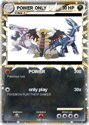 Pokémon POWER ONLY - POWER - My Pokemon Card