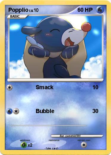 Pokémon Popplio 80 80 - Smack - My Pokemon Card