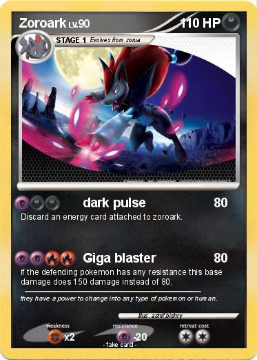 Pokémon Zoroark 1410 1410 - dark pulse - My Pokemon Card