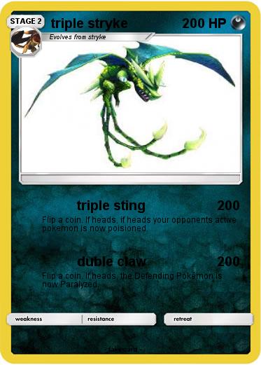 Pokémon triple stryke 2 2 - triple sting - My Pokemon Card