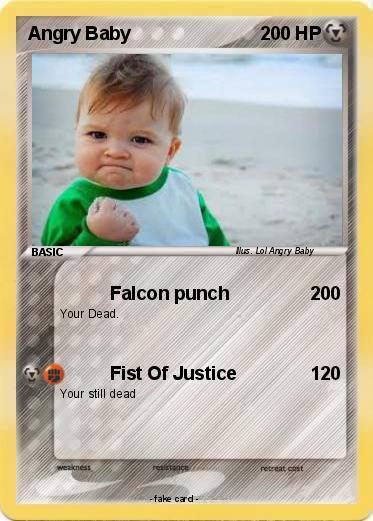Pokémon Angry Baby 75 75 - Falcon punch - My Pokemon Card