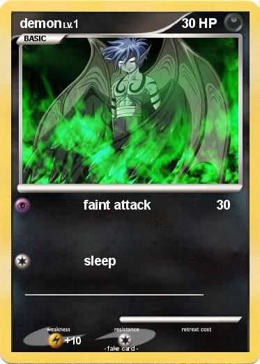 Pokémon demon 669 669 - faint attack - My Pokemon Card