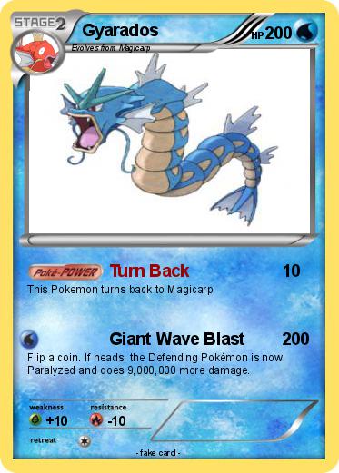 Pokémon Gyarados 685 685 - Turn Back - My Pokemon Card