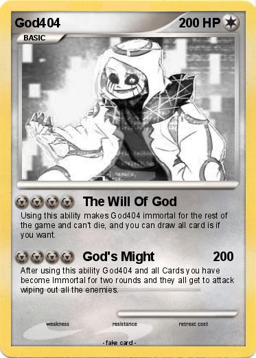 Pokémon God404 - The Will Of God - My Pokemon Card