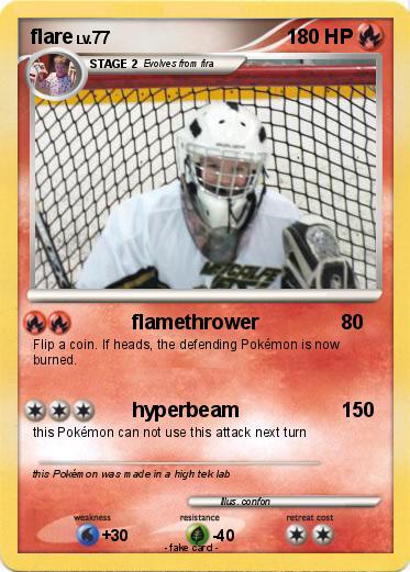 Pokémon flare 281 281 - flamethrower - My Pokemon Card